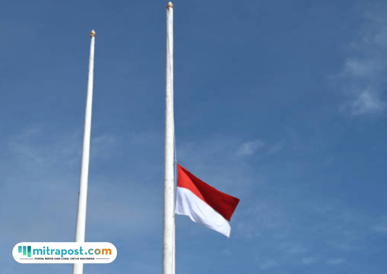 Aksi Pengibaran Bendera Merah Putih Setengah Tiang di Bengkulu Selatan ...